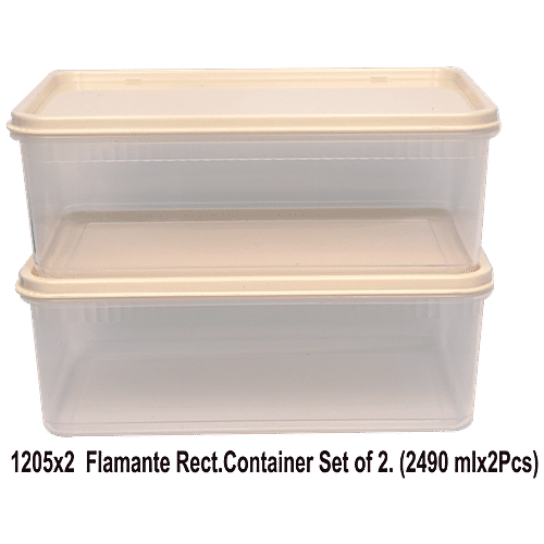 Buy Unica Flamante Rectangular Containers Set - Durable, Storage Boxes ...
