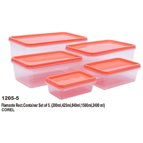 Buy Unica Flamante Rectangular Containers Set - Durable, Storage Boxes ...