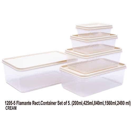 Buy Unica Flamante Rectangular Containers Set - Durable, Storage Boxes ...