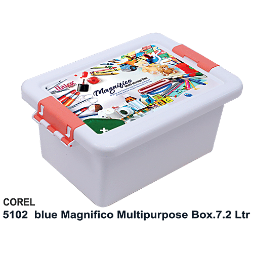 Buy Unica Magnifico Multipurpose Box - Durable Storage With Lid, White ...