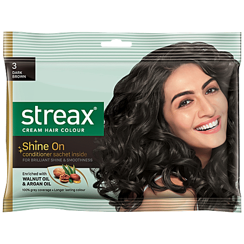 Buy Streax Cream Hair Colour - With Shine On Conditioner, For Smooth ...