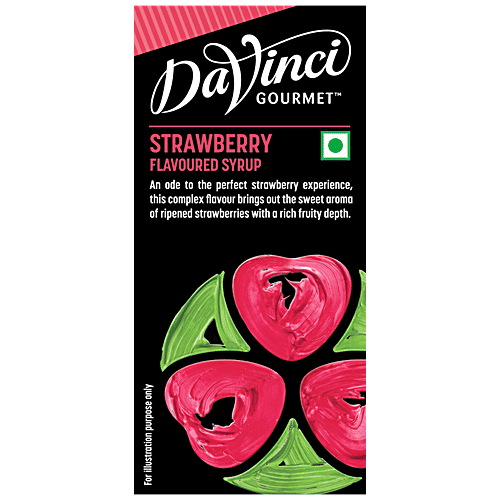 Buy DaVinci Gourmet Strawberry Flavoured Syrup - Complex Flavour, Sweet ...