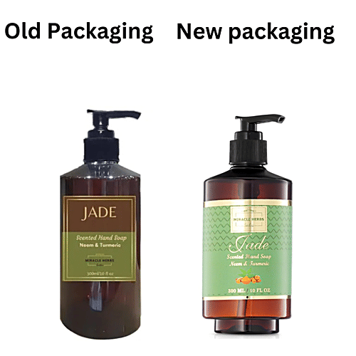 Buy Miracle Herbs India Jade Scented Hand Soap - Neem & Turmeric, Mild ...