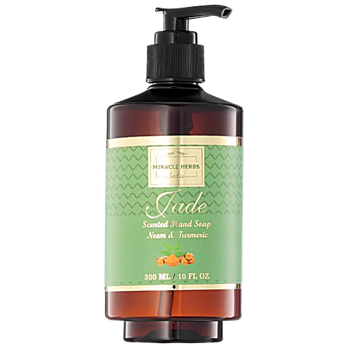 Buy Miracle Herbs India Jade Scented Hand Soap - Neem & Turmeric, Mild ...