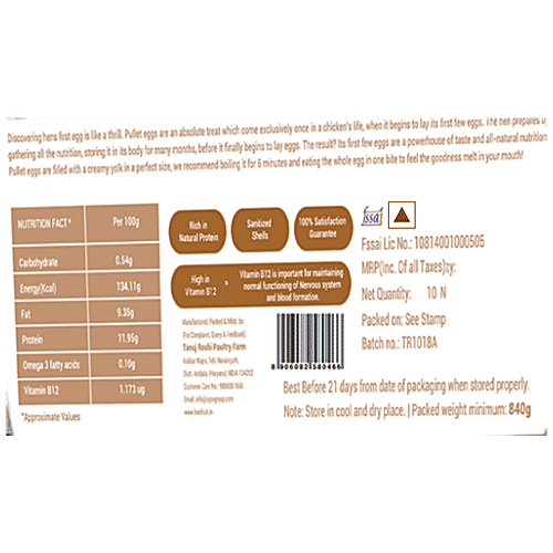 Buy HEN FRUIT Pullet Eggs - New Born, Fresh, 100% Natural, High Protein ...