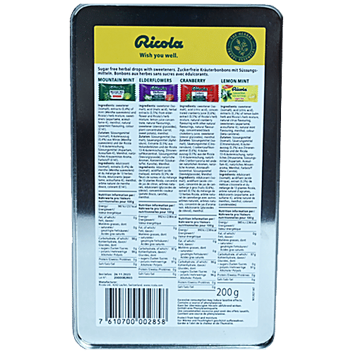 Buy Ricola Swiss Herb Drops - Assorted Flavours, Sugar-free, Soothing ...