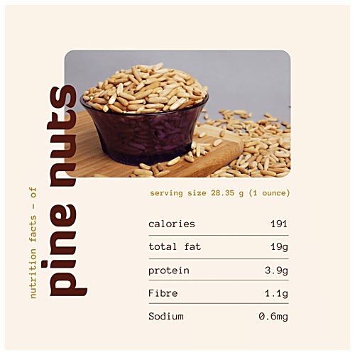 Buy Sindhi Dry Fruits Chilgoza Giri/Pine Nuts - Without Shell, Crunchy, Improves Eye Health ...