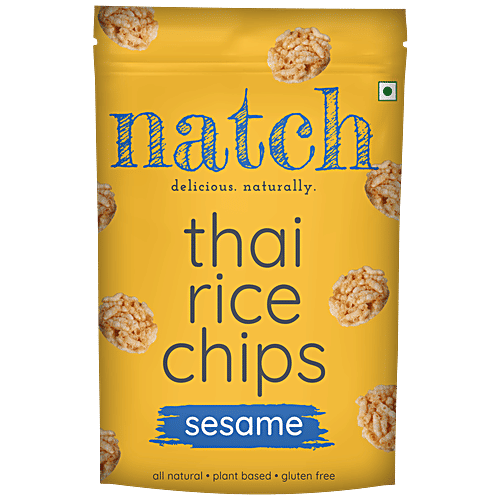 Buy Natch Thai Rice Chips - Sesame, Natural, Plant Based, Gluten Free ...