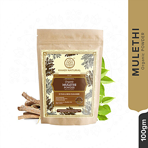 Buy Khadi Natural Mulethi Organic Powder - Anti-Dandruff Online at Best ...