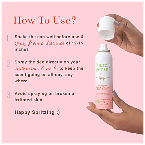 Buy Pure Sense Hope Japanese Cherry Blossom Body Spray - Long Lasting ...