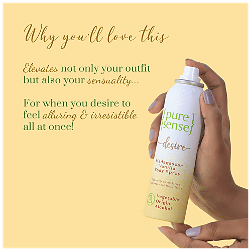 Buy Pure Sense Desire Madagascar Vanilla Body Spray - Long Lasting No ...