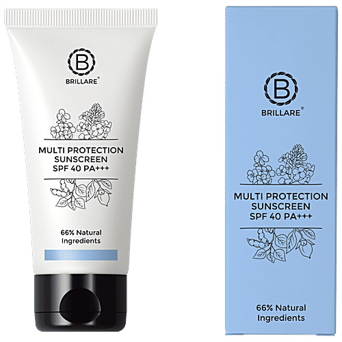 Buy Brillare Multi-Protection Sunscreen - SPF 40 PA+++, Improves Skin ...