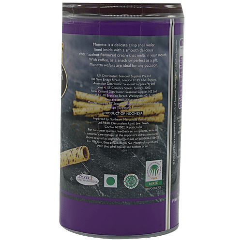 Buy Monetta Hazelnut Crème Style - Luxury Cream Wafers, Teatime Snack ...
