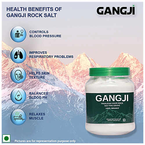 Buy Gangji Himalayan White Rock Salt - Fine Grain, Mineral Rich Online ...