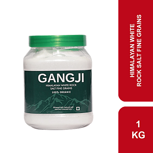 Buy Gangji Himalayan White Rock Salt - Fine Grain, Mineral Rich Online ...