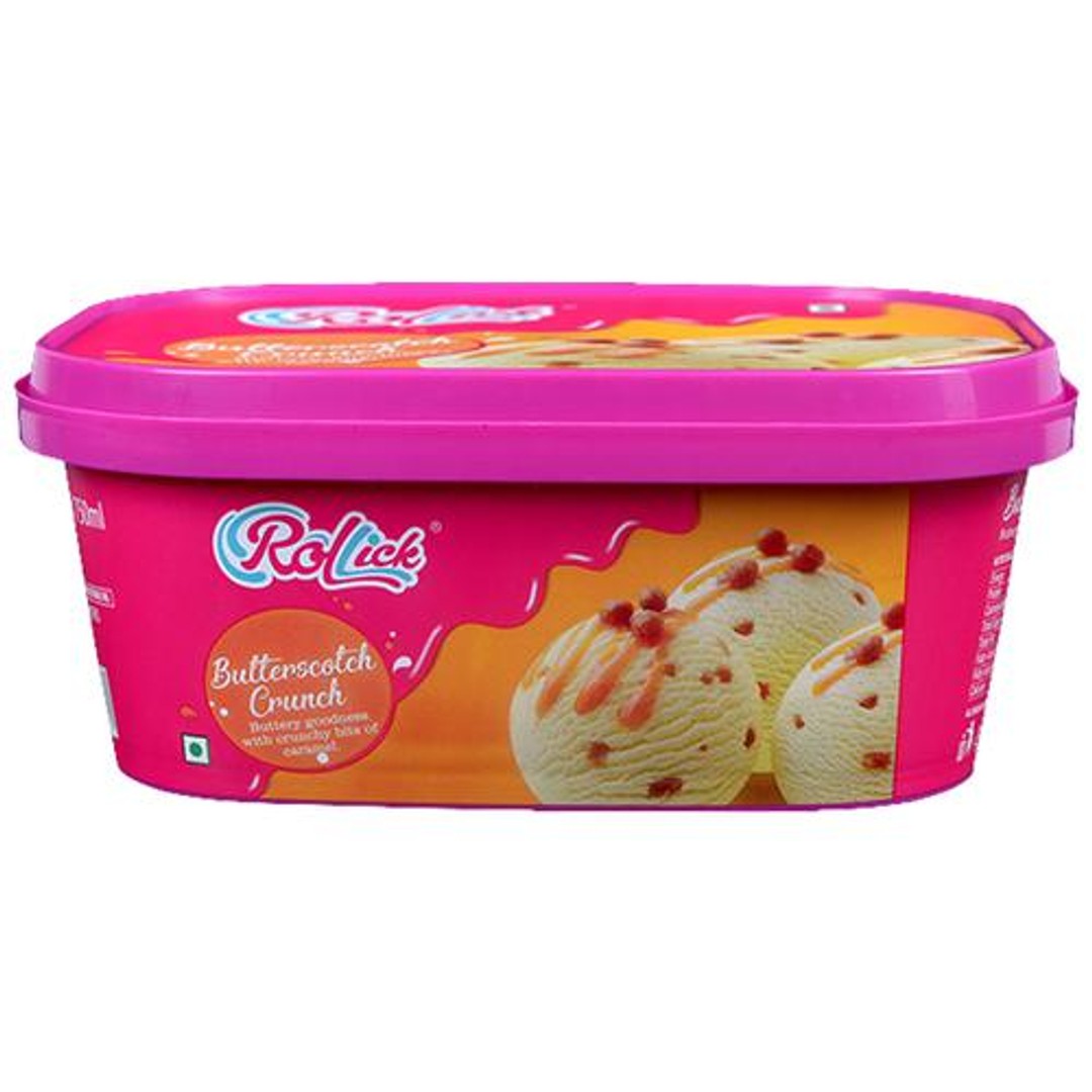 Buy Rollick Butterscotch Crunch Ice Cream - Buttery Goodness With ...