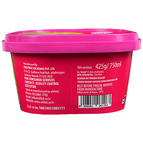 Buy Rollick Daab Malai Ice Cream - Made With Fresh Coconut Water & Bits ...