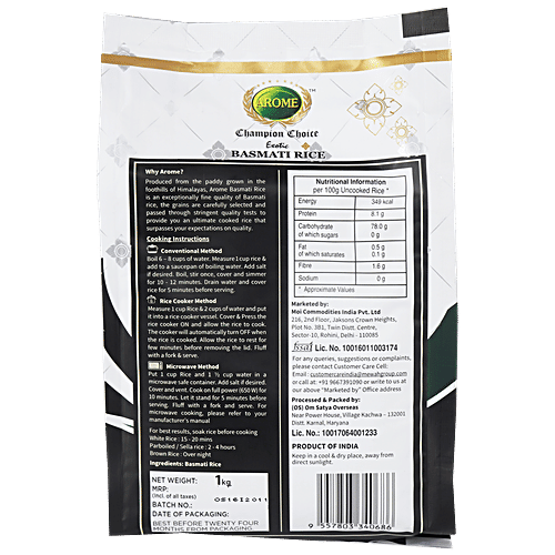 Buy Arome Champion Choice Exotic Basmati Rice - For Biriyani, Pulao ...
