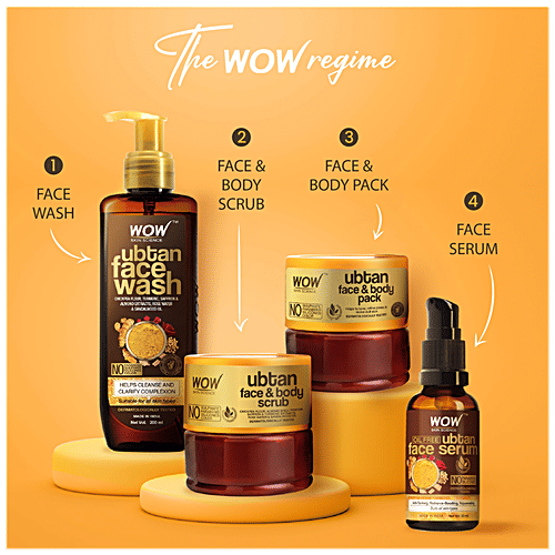 Buy Wow Skin Science Ubtan Face Wash - Cleanses & Clarifies Complexion ...
