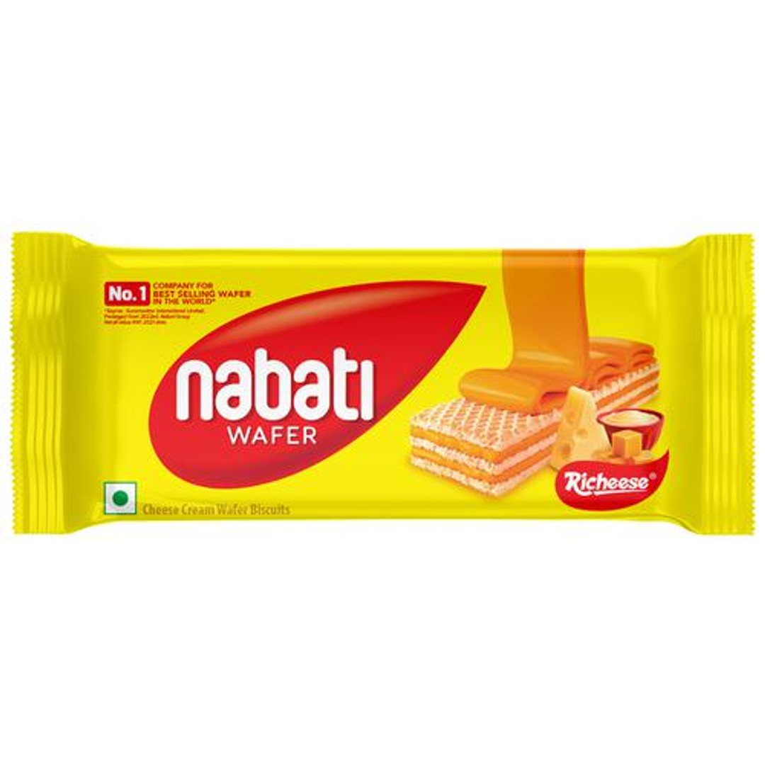 Buy Nabati Richeese Cheese Cream Wafer Biscuits - Light, Crispy ...