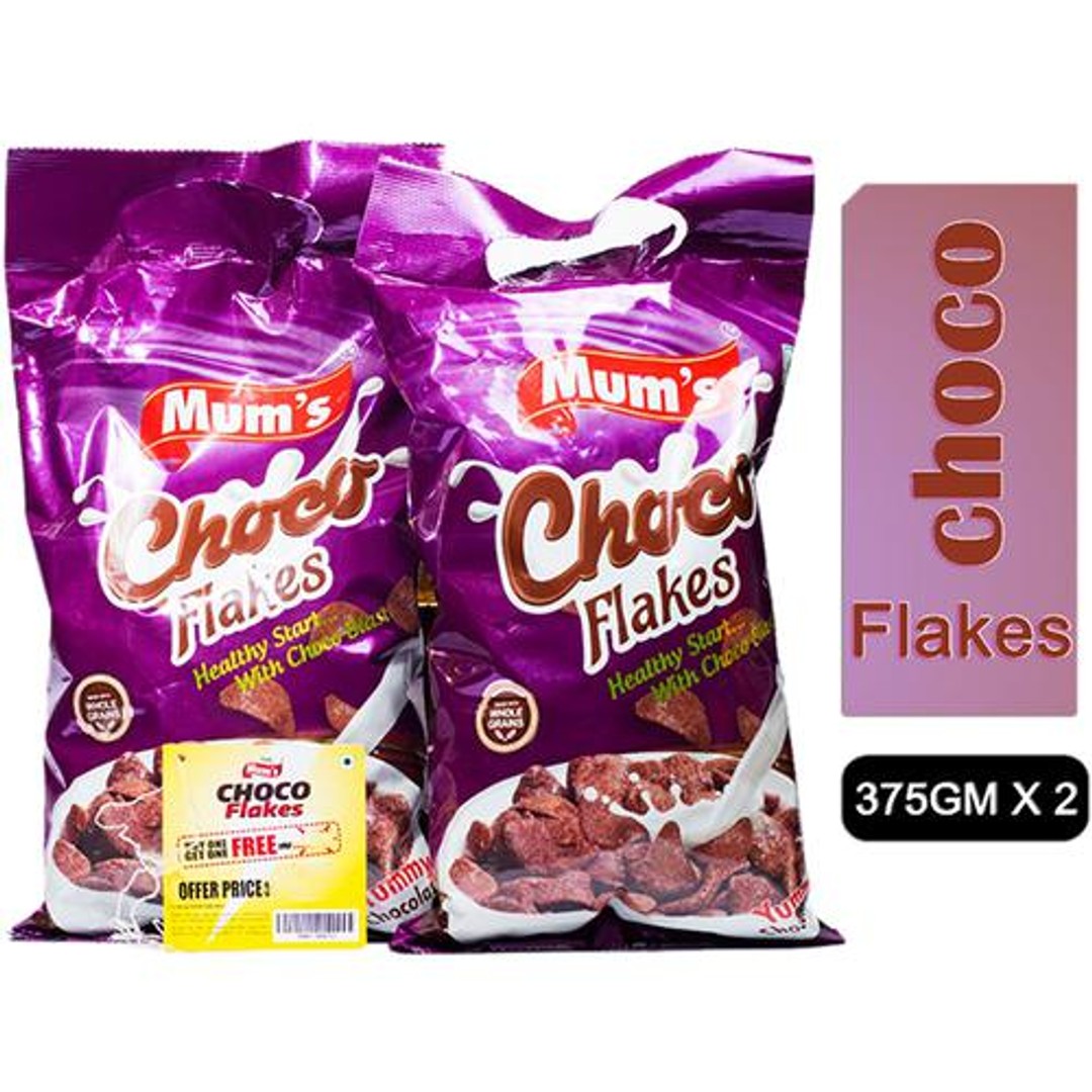 Buy Mum's Choco Flakes - Breakfast Made With Whole Grains, High Calcium ...