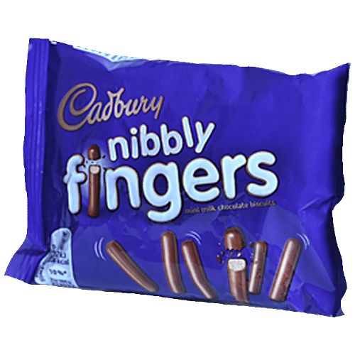 Buy Cadbury Nibbly Fingers - Crisp Mini Biscuits Coated In Milk ...