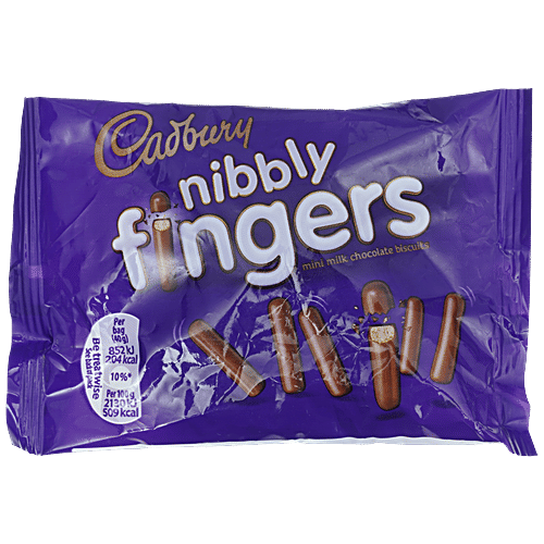 Buy Cadbury Nibbly Fingers - Crisp Mini Biscuits Coated In Milk ...