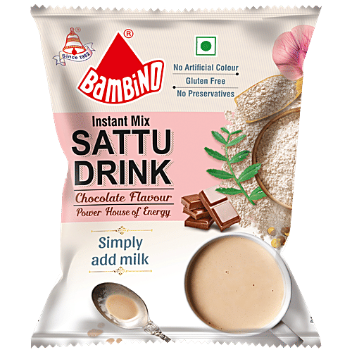 Buy Bambino Sattu Drink - Instant Mix, Chocolate Flavour, Gluten Free ...
