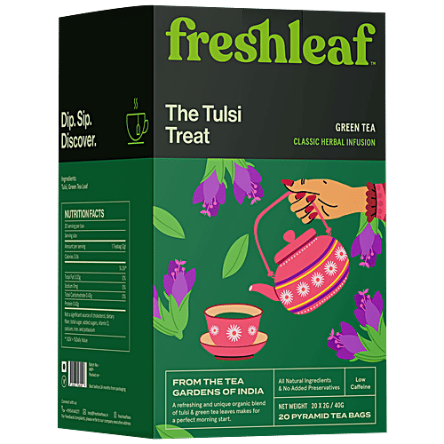 Buy FRESHLEAF Tulsi Green Tea - Fresh, Rich In Antioxidants, Boosts ...