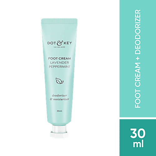 Buy Dot & Key Foot Cream - Lavender Peppermint, Deodoriser, Moisturiser ...