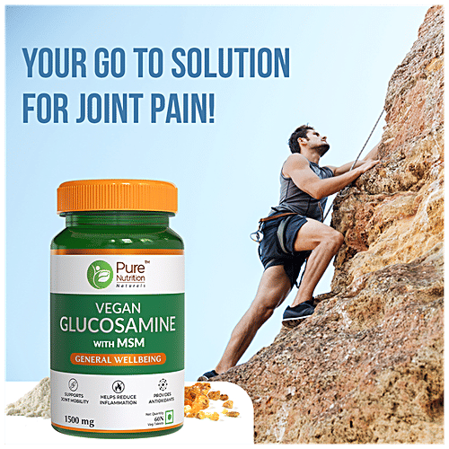 Buy Pure Nutrition Vegan Glucosamine Tablet - For Joint Support ...
