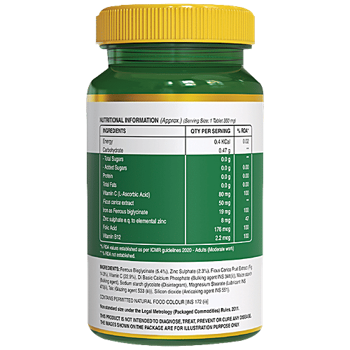 Buy Pure Nutrition Iron Tablet - Supports Haemoglobin Production ...