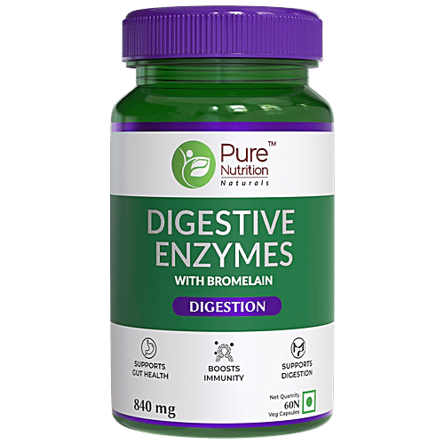 Buy Pure Nutrition Digestive Enzymes Capsule - Supports Gut Health ...
