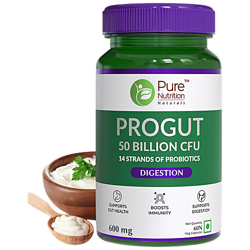 Buy Pure Nutrition Progut Probiotic Capsule - Supports Gut Health ...