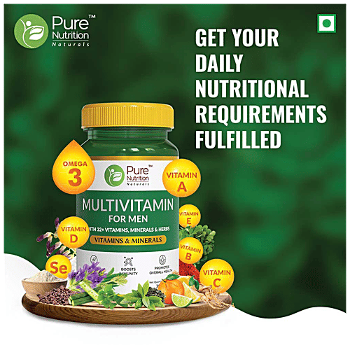Buy Pure Nutrition Multivitamin Tablet - For Men, Provides Energy ...