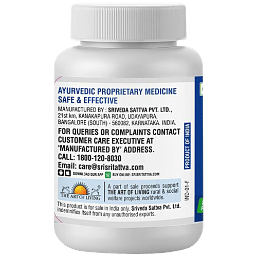 Buy Sri Sri Tattva Ayush 64 Tablets - 500 mg, Anti-Viral, Ayurvedic ...