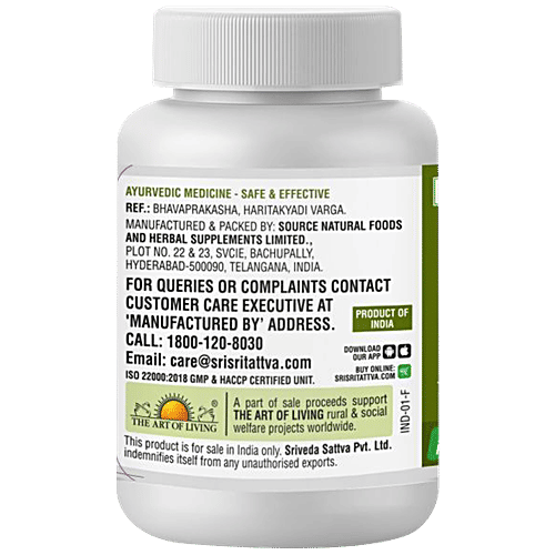 Buy Sri Sri Tattva Kalamegh Tablets - 500 mg, Ayurvedic Medicine, For ...