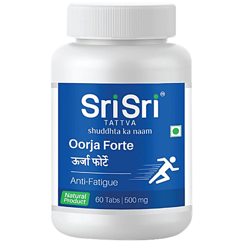 Buy Sri Sri Tattva Oorja Forte Tablet - 500 mg, Anti-Fatigue, Improves ...