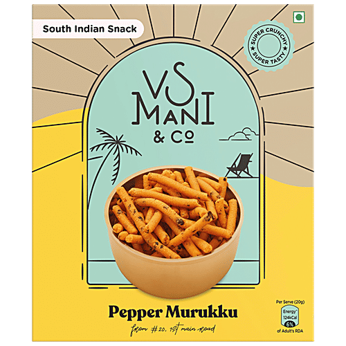 Buy Vs Mani & Co. Pepper Murukku - Authentic South Indian Snack ...
