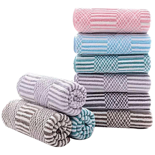 Buy JBG Home Store Microfiber Hand Towels - Soft, Multi-Pattern, 16x24 ...