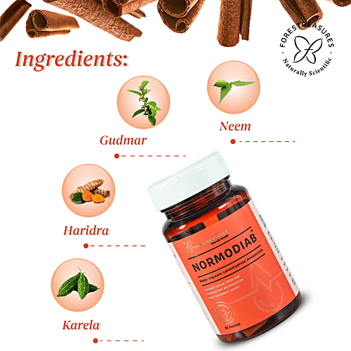 Buy Forestreasures Normodiab Tablet - Helps Regulate Carbohydrate ...