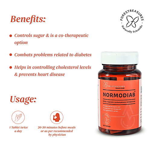 Buy Forestreasures Normodiab Tablet - Helps Regulate Carbohydrate ...