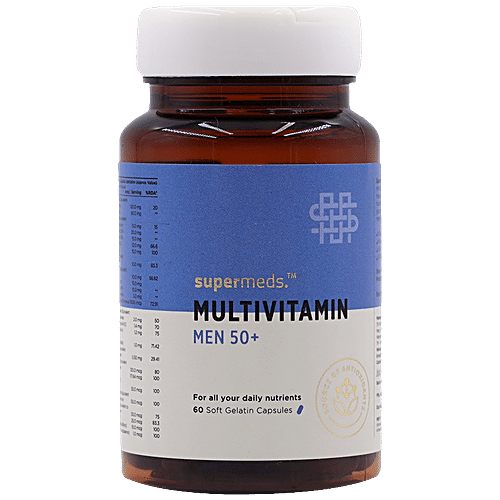 Buy Supermeds Multivitamin Men 50+ Capsule - Enhances Immunity ...