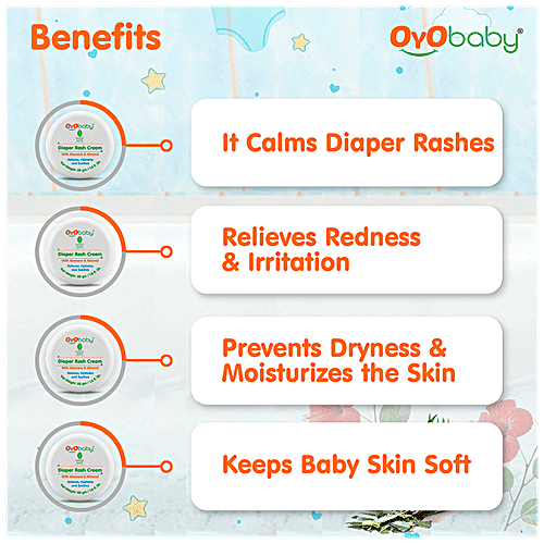 Buy OYO BABY Baby Care Combo - Diaper Rash Cream & Powder, Hydrates ...