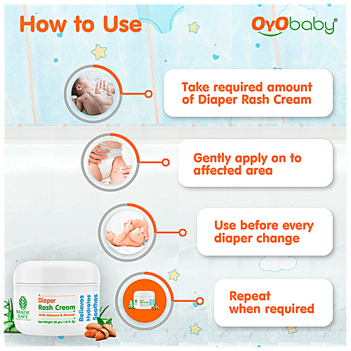 Buy OYO BABY Baby Care Combo - Diaper Rash Cream & Powder, Hydrates ...
