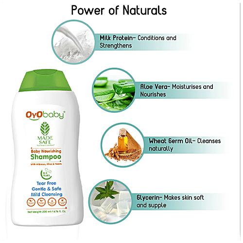 Buy OYO BABY Baby Nourishing Shampoo - Gentle & Safe, Tear-Free, Mild ...