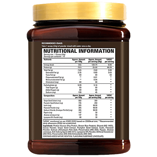 Buy WOW Life Science WOW Life Science Plant Based Protein Powder ...