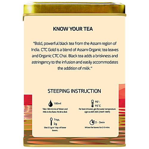Buy Esah Tea Organic Assam Gold CTC Chai - 100% Natural, Refreshing ...