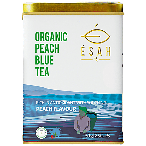 Buy Esah Tea Organic Peach Blue Tea - Rich In Antioxidants, Refreshing ...