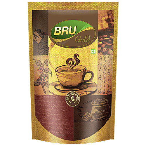Buy BRU Gold Coffee - 100% Pure, Rich In Taste & Aroma Online at Best ...